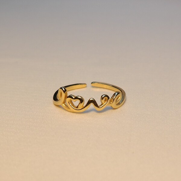 Wire Word Ring - Etsy