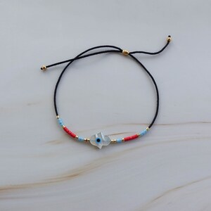 String Bead Hamsa Hand Bracelet - Etsy