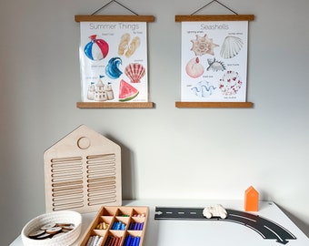 Watercolor Spring BUNDLE Posters Montessori Inspired - Etsy