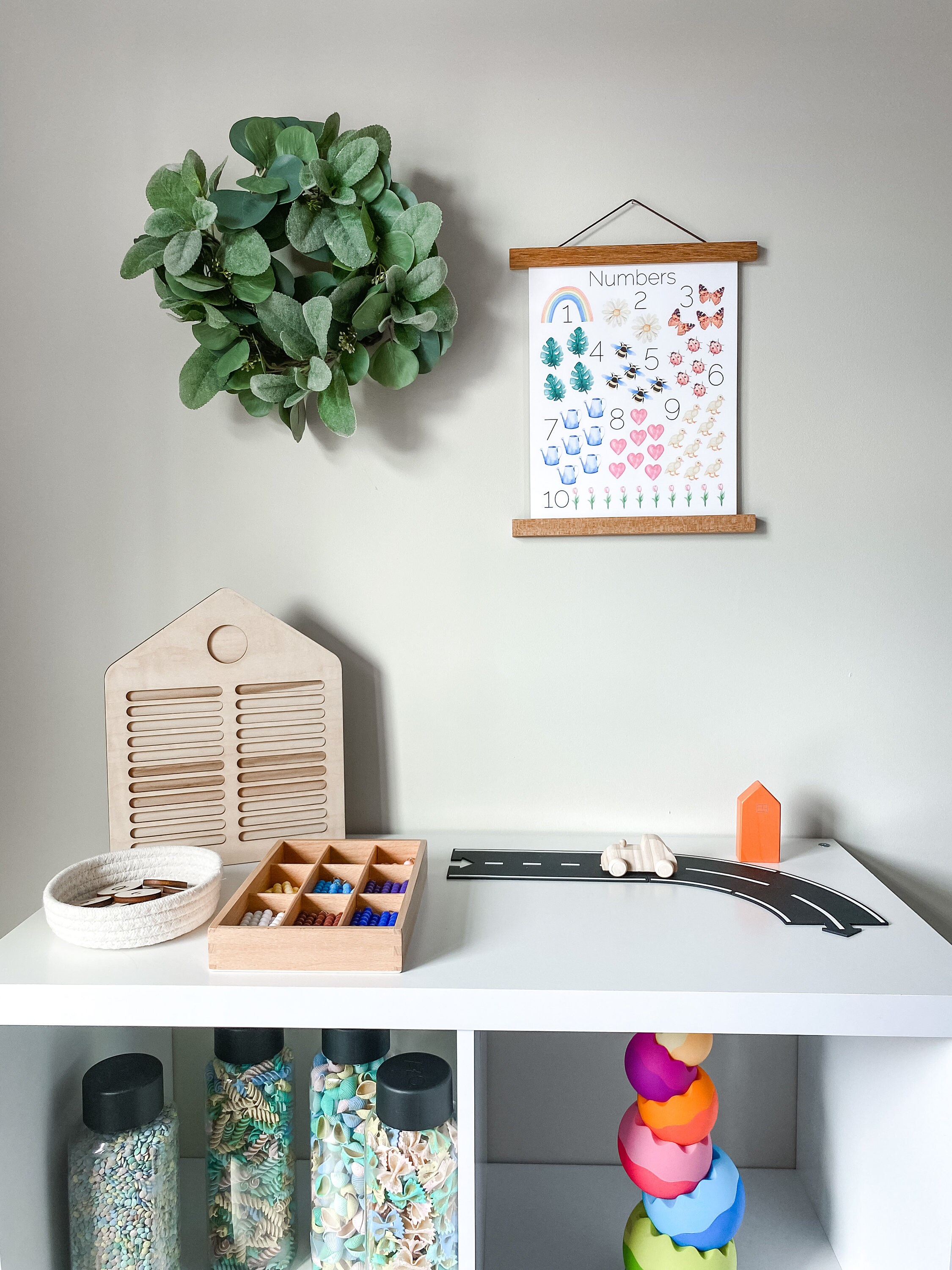 Watercolor Number Poster (#1-10) - Montessori Inspired - Etsy
