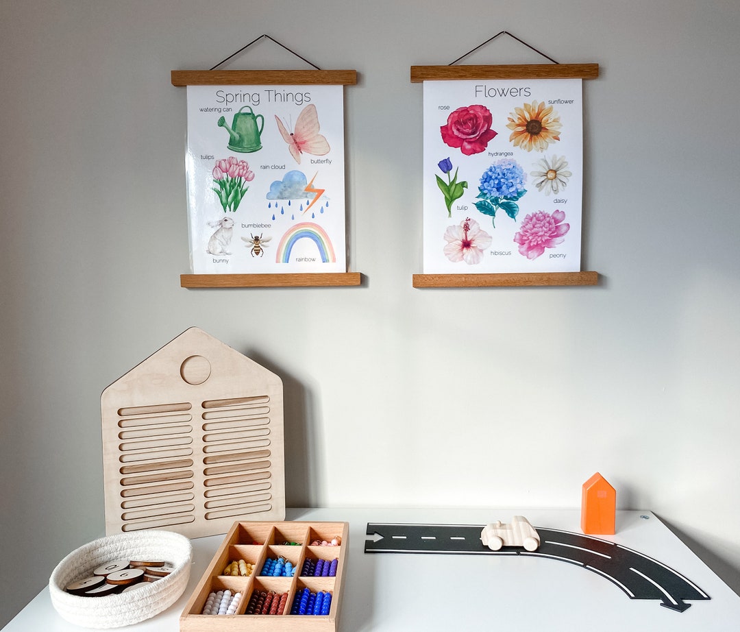 Watercolor Spring BUNDLE Posters - Montessori Inspired - Etsy