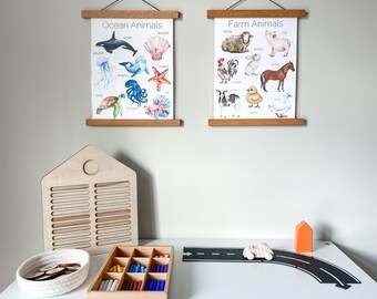 Watercolor Solar System & Planets Posters Montessori Inspired - Etsy