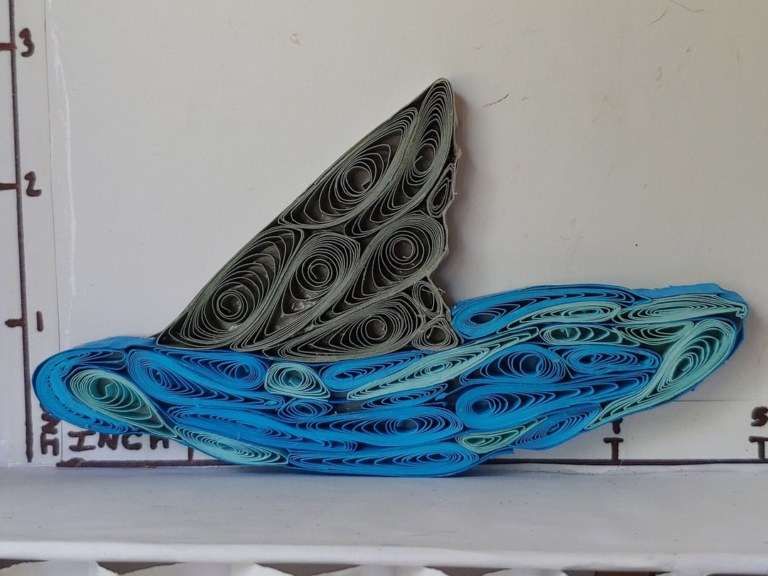 Quilling, Beach, Shells, Wall Art, Paper Art, Oragami, SHARK FIN - Etsy