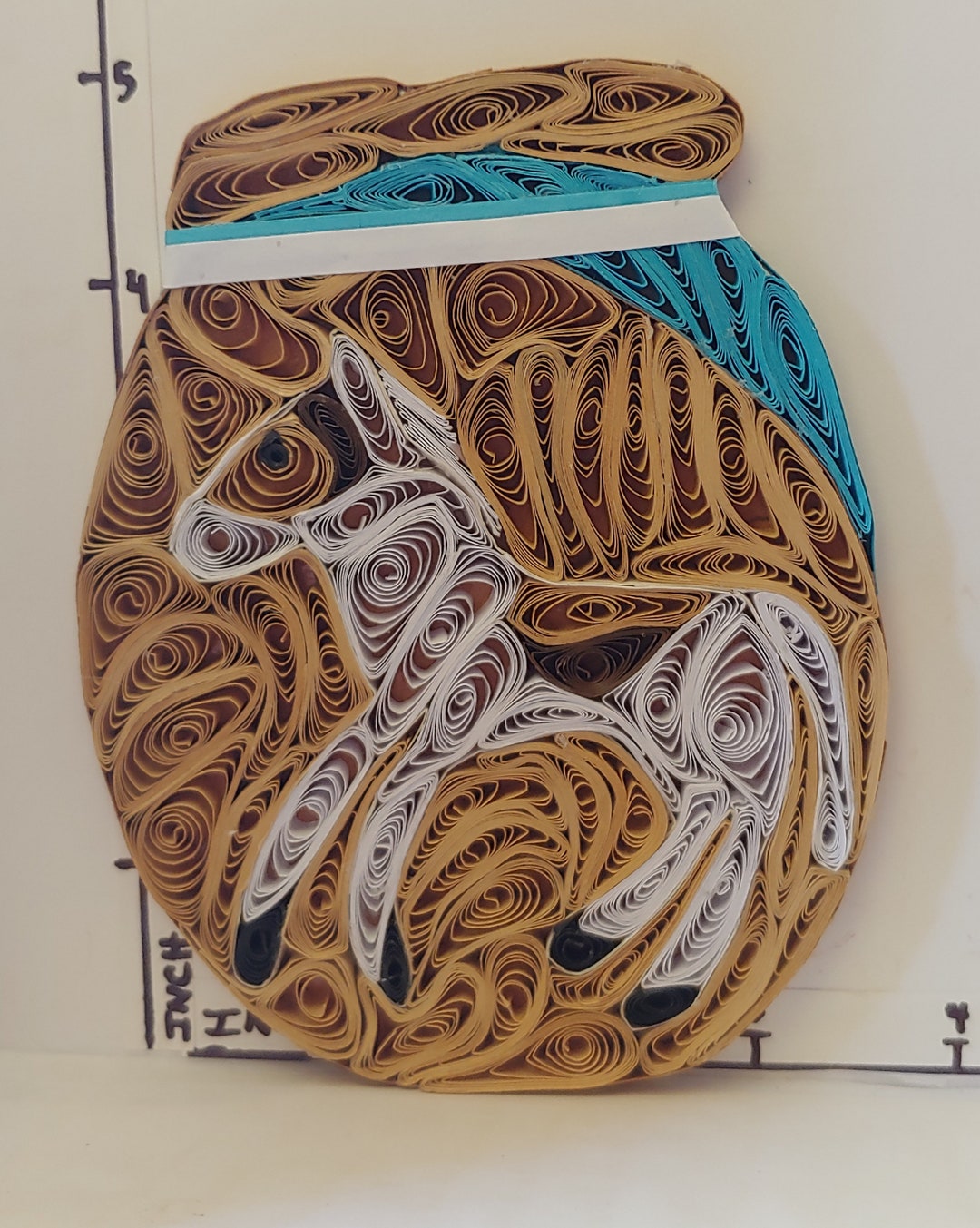Quilling, Paper Art, Native American, Pottery With Horse, - Etsy