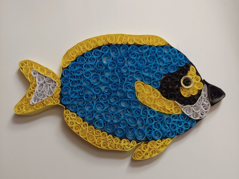 Quilling, Fishing, Wall Art, Paper Art, Oragami, Surgeon Fish - Etsy