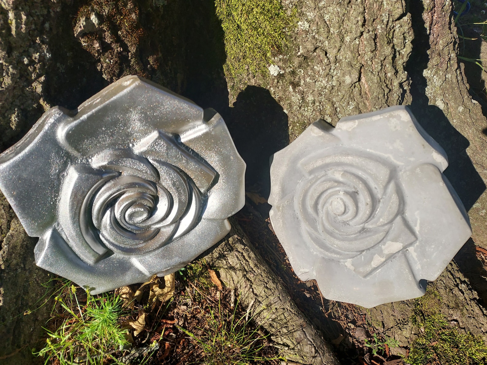 Large Cement Rose Stepping Stone/home Decor/garden Decoration - Etsy