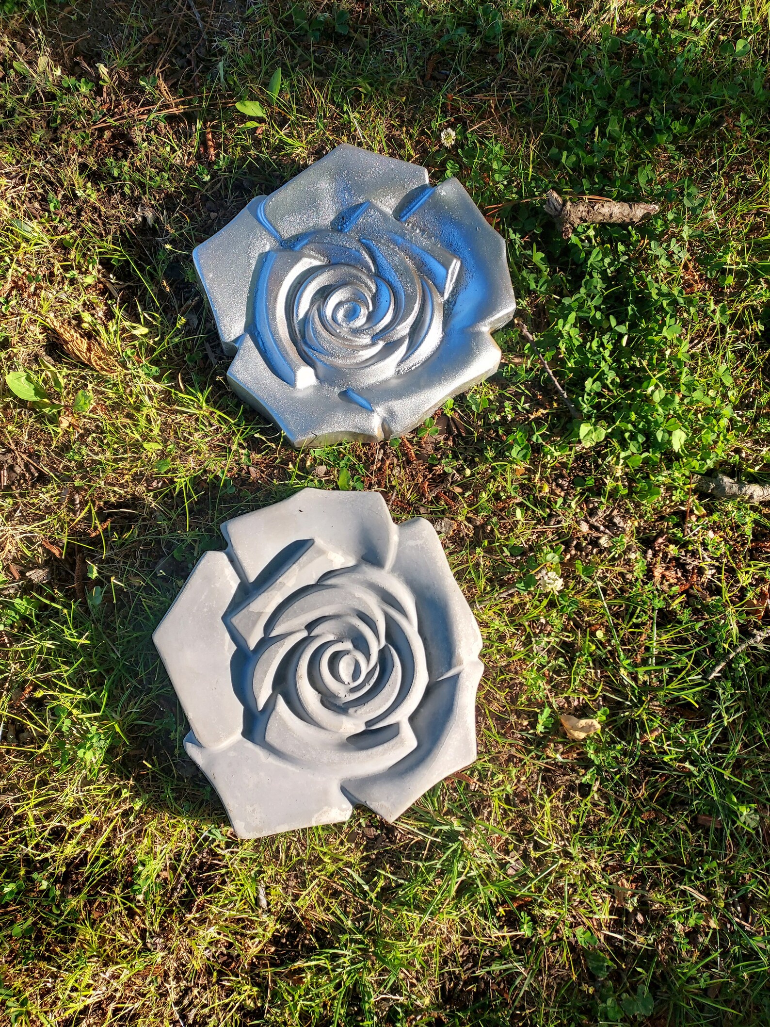 Large Cement Rose Stepping Stone/home Decor/garden Decoration - Etsy
