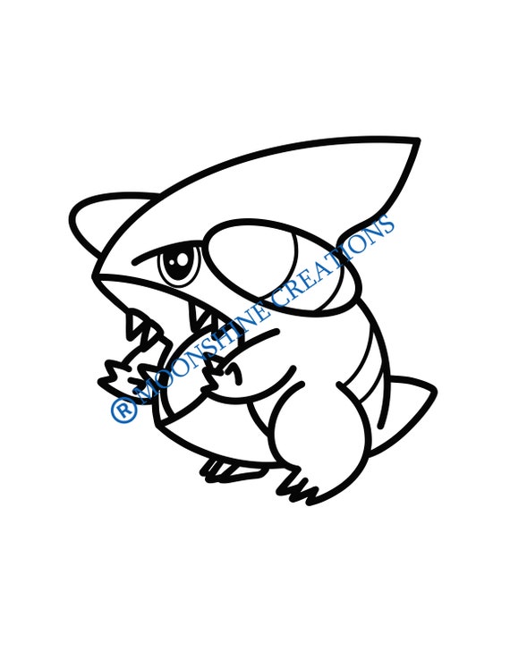 Gible SVG Cut File | Etsy