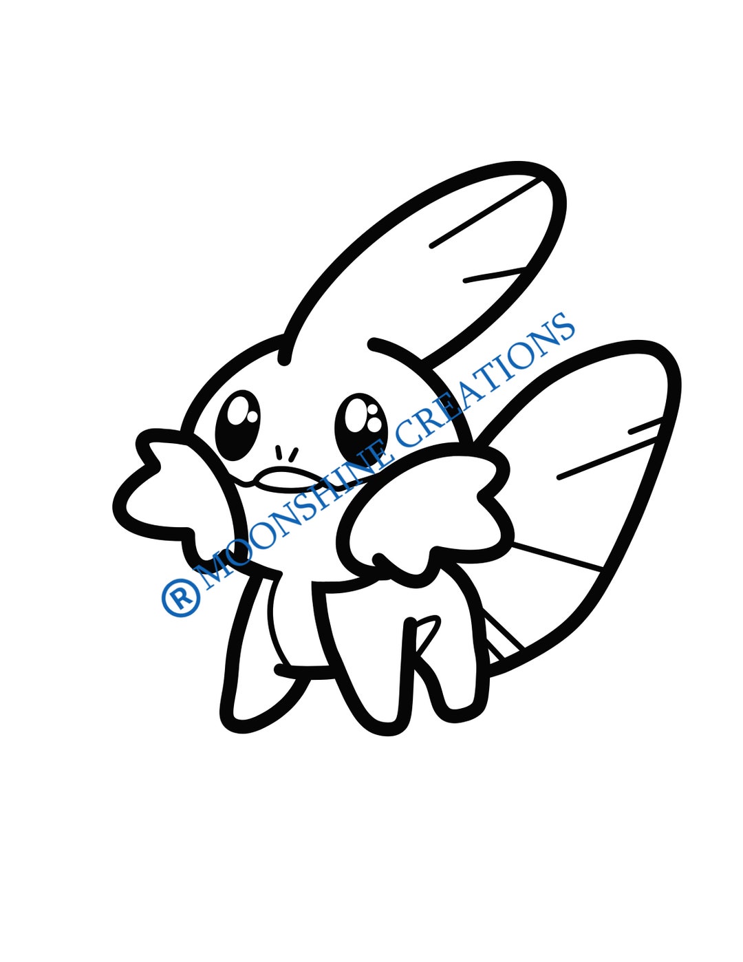Cute Mudkip SVG Cut File - Etsy