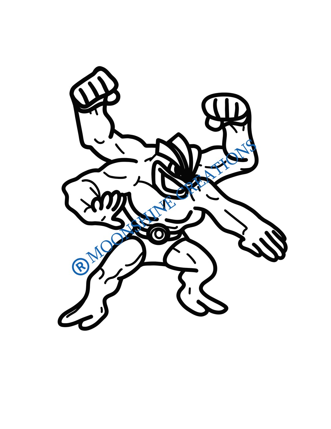 Machamp SVG Cut File - Etsy