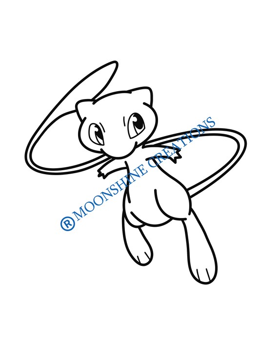 Mew SVG Cut File | Etsy