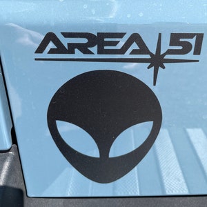Area 51 Vinyl Decal Sticker Ford Bronco Ford Maverick Alien Fan Car ...