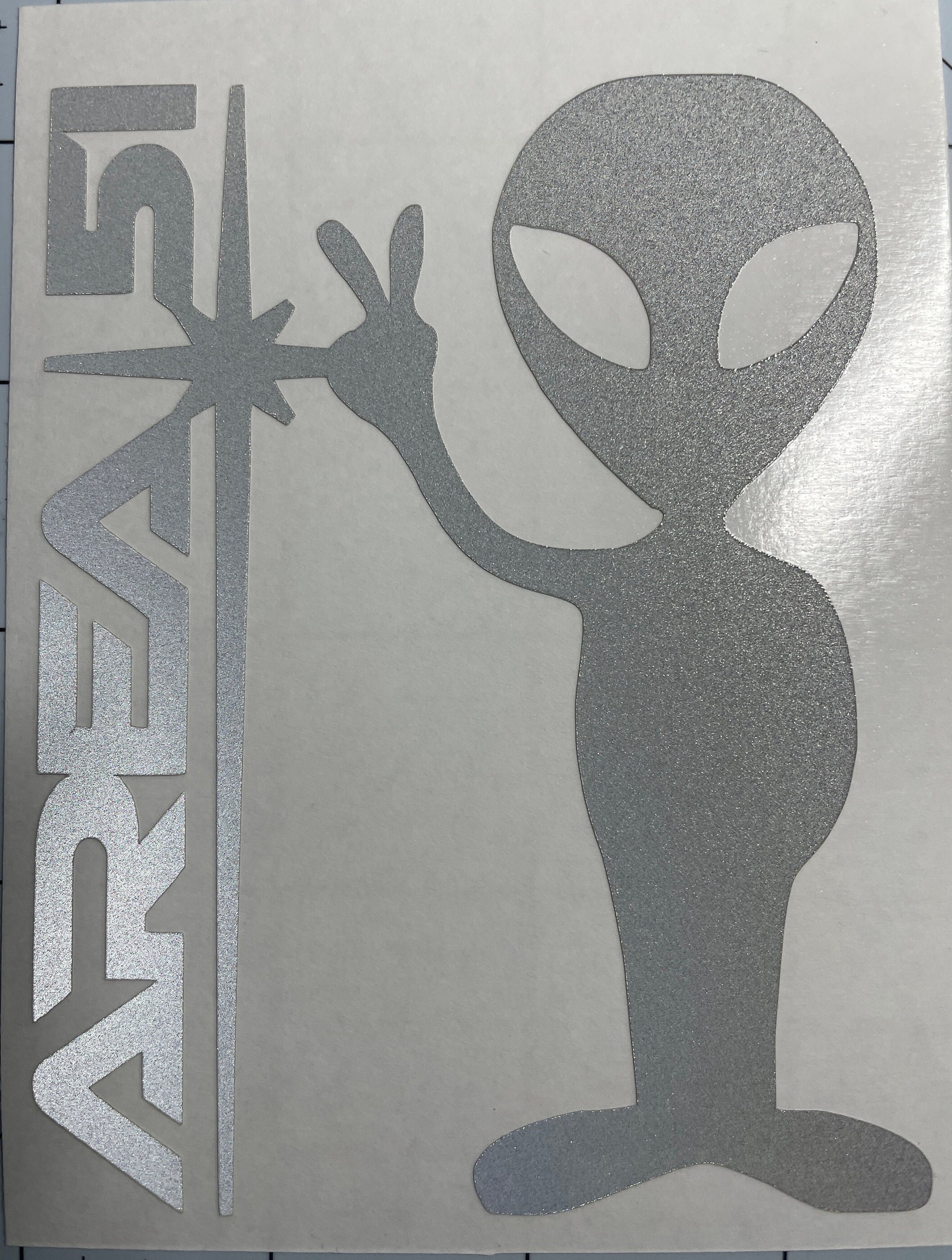 Area 51 PEACE OUT Alien Area51 Permanent Vinyl Decal for Cars Trucks ...