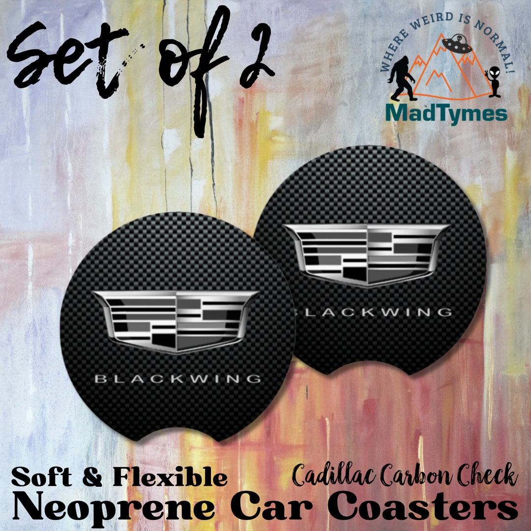 Cadillac Car Coasters Set of 2 Cadillac Blackwing Interior Accessories ...