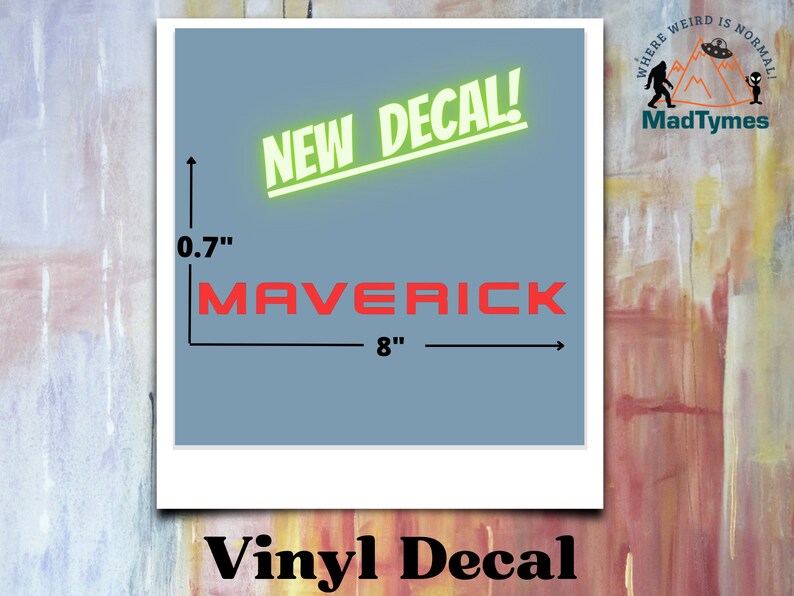 Ford Maverick 2022 2023 Truck Permanent Vinyl Decal 8 - Etsy