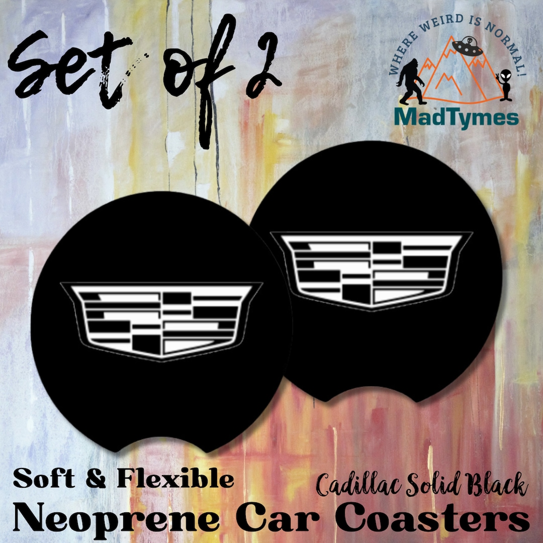 Cadillac Car Coasters Set of 2 Cadillac Interior Accessories Cadillac ...