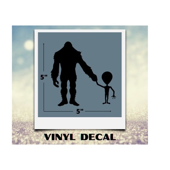 Sasquatch & Alien Vinyl Decal for Ford Bronco Bigfoot and - Etsy