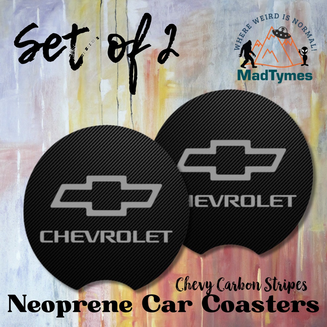 Chevy Car Coaster Chevrolet Car Coasters Set of 2 Car Interior ...
