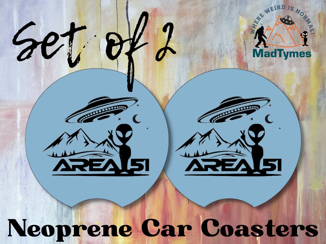 Area51 PEACE Alien and Space Ship Area 51 Color CAR Cup Holder - Etsy