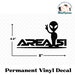 Area 51 Peace Out Alien Vinyl Decal—large UFO Window Sticker | Custom ...