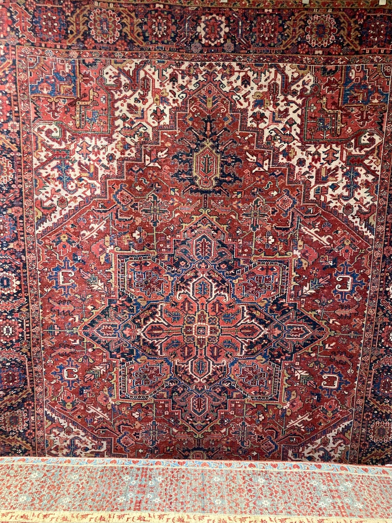Genuine Persian Heriz Rug - Etsy