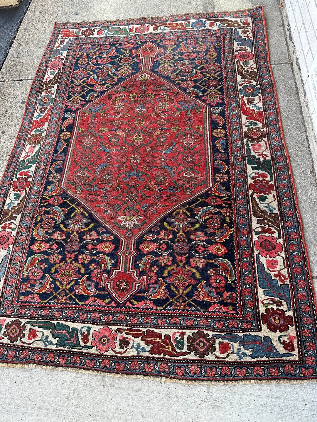 Antique Persian Bidjar Rug - Etsy