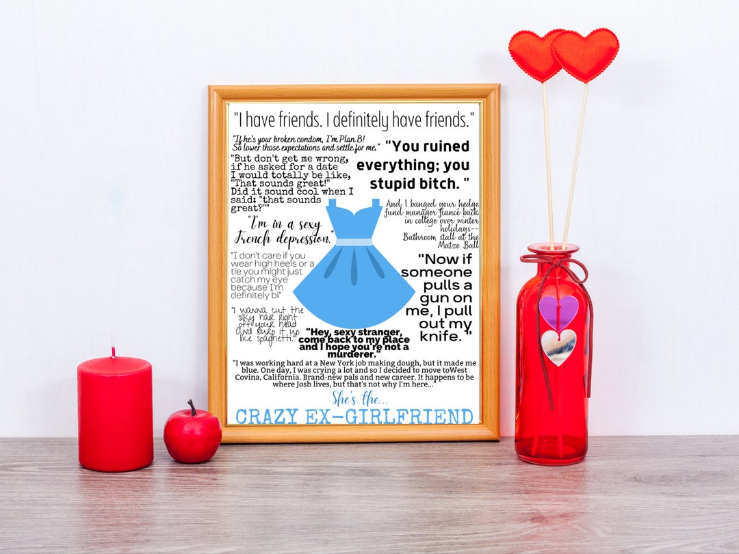 Crazy Ex-girlfriend Printable - Etsy