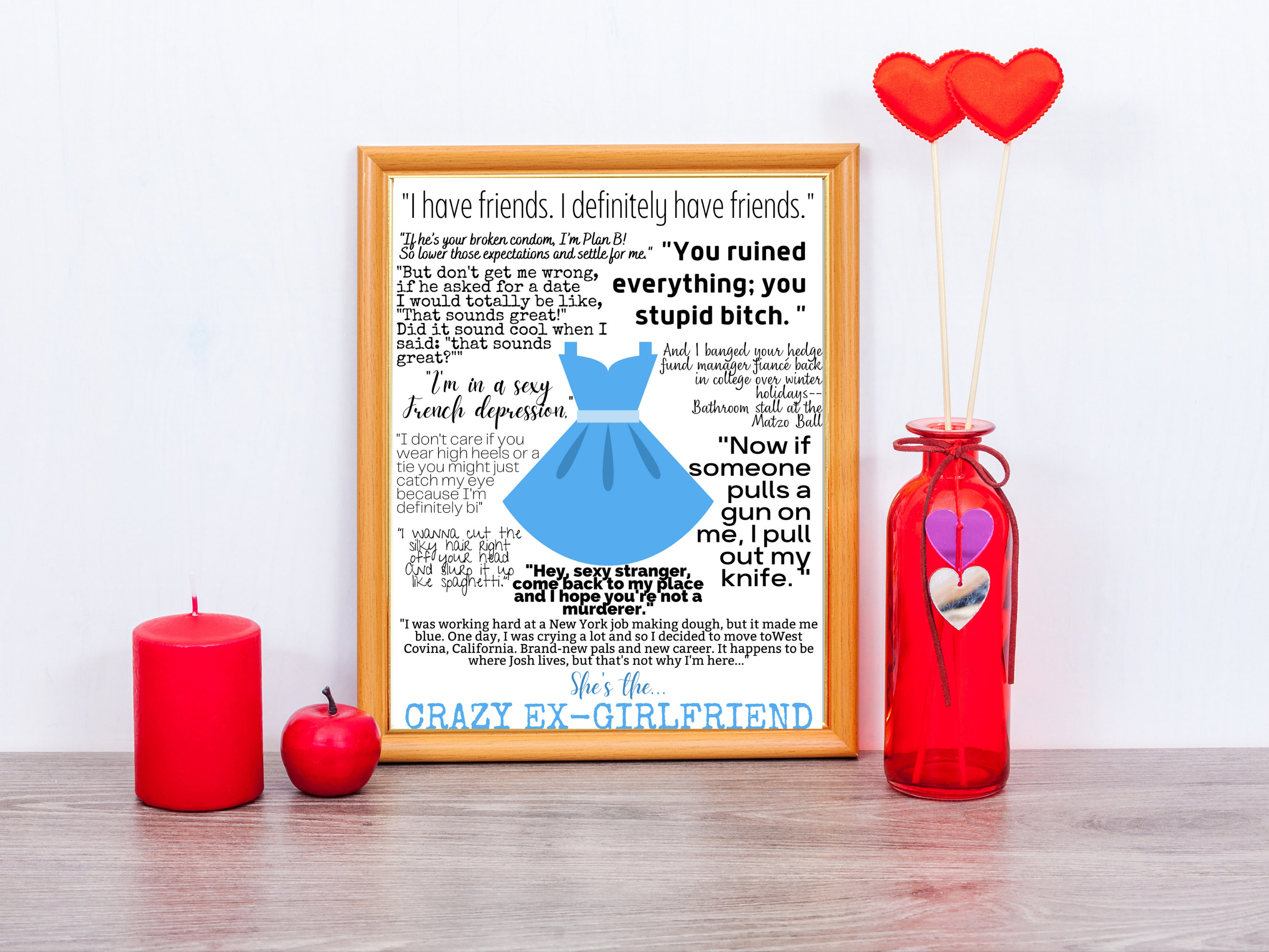 Crazy Ex-girlfriend Printable - Etsy