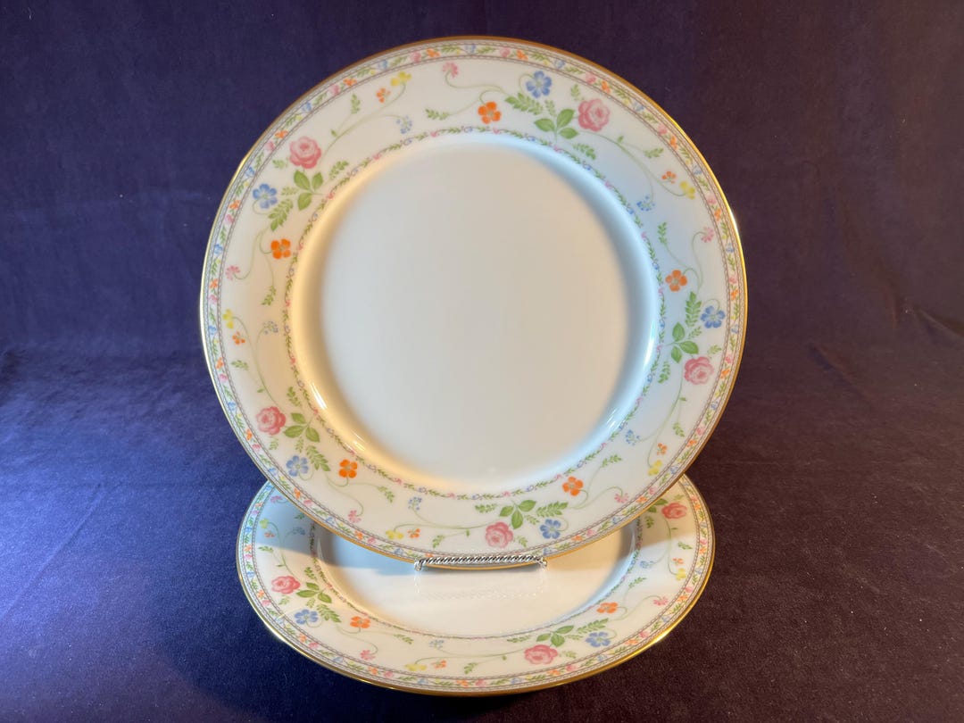 2 Dinner Plates, Noritake Finale, Gold Rim, Pattern 7213 - Etsy