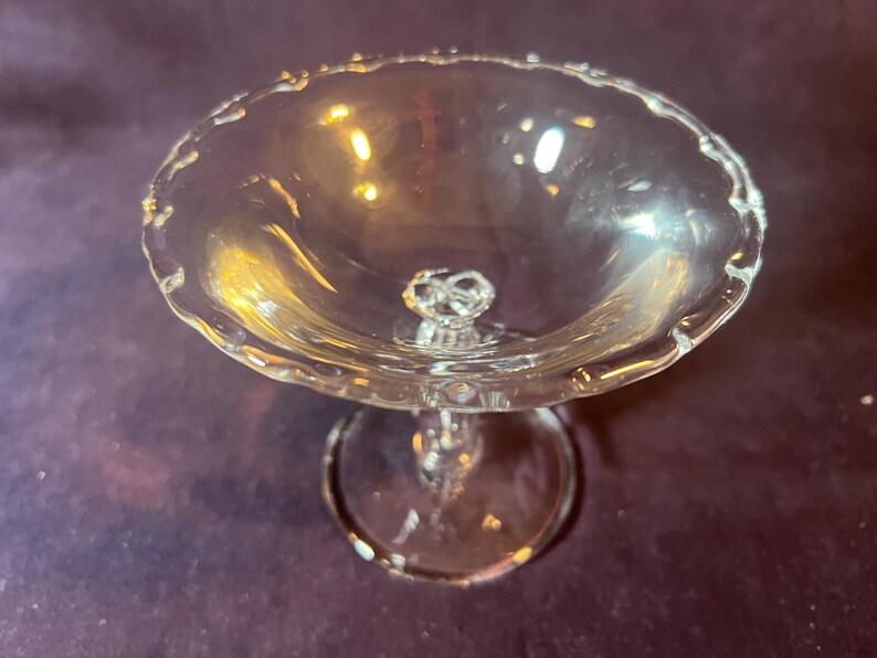 Round Comport – Clear Glass Compote Dish Fostoria Century - Etsy