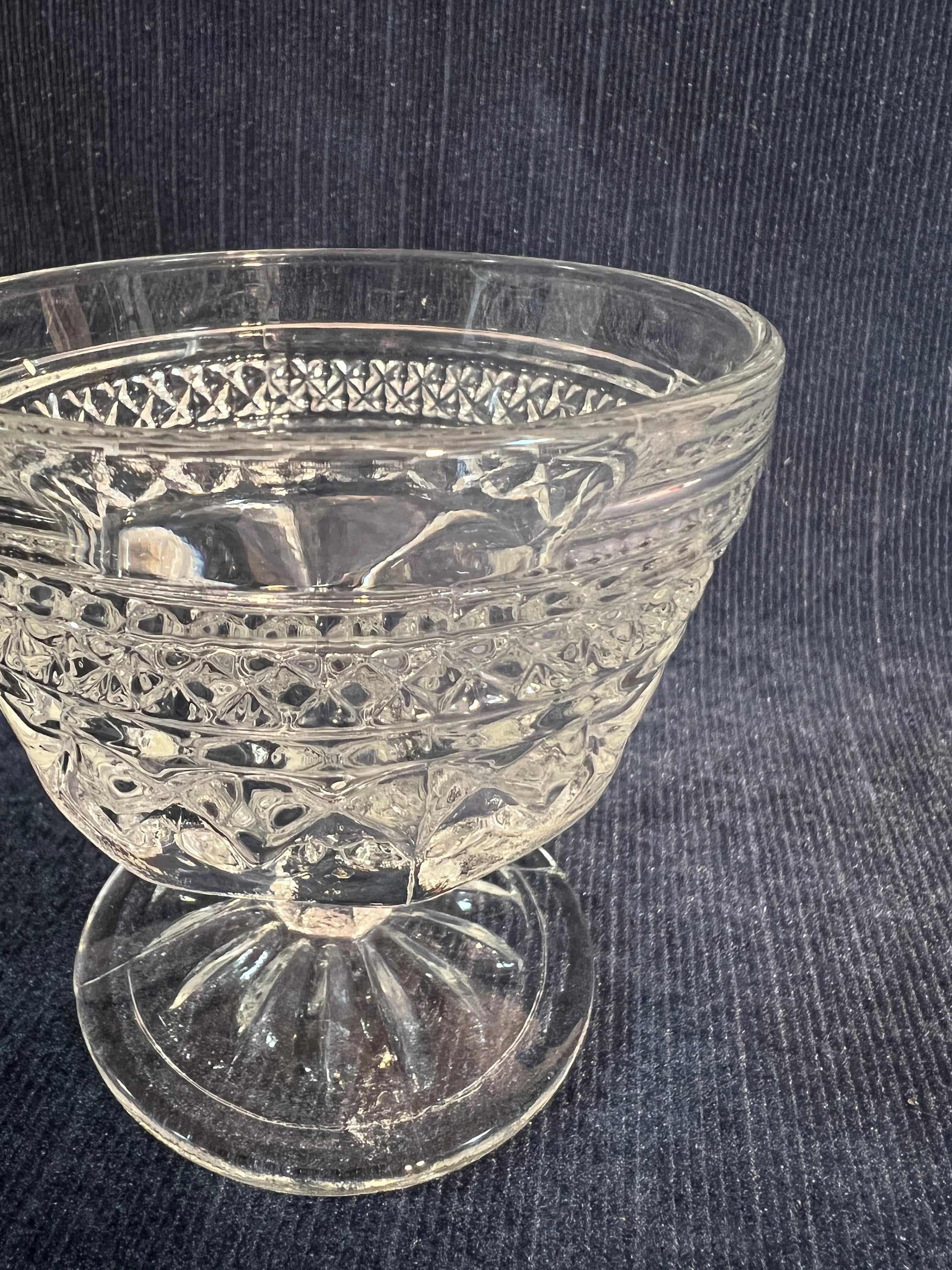 Anchor Hocking Wexford Glass Champagne/tall Sherbet Compote Glasses ...