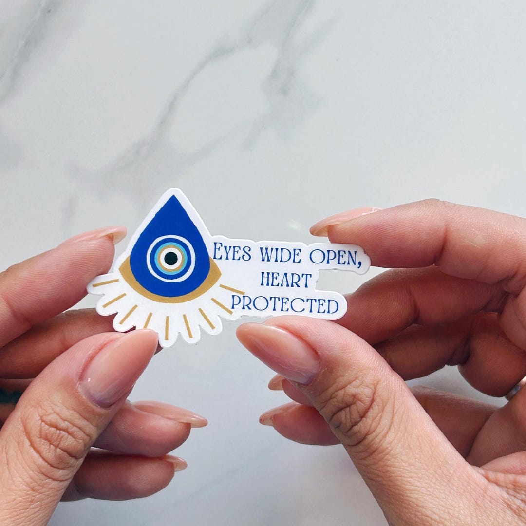 Evil Eye Sticker for Journaling, Evil Eye Protection Stickers for Water ...