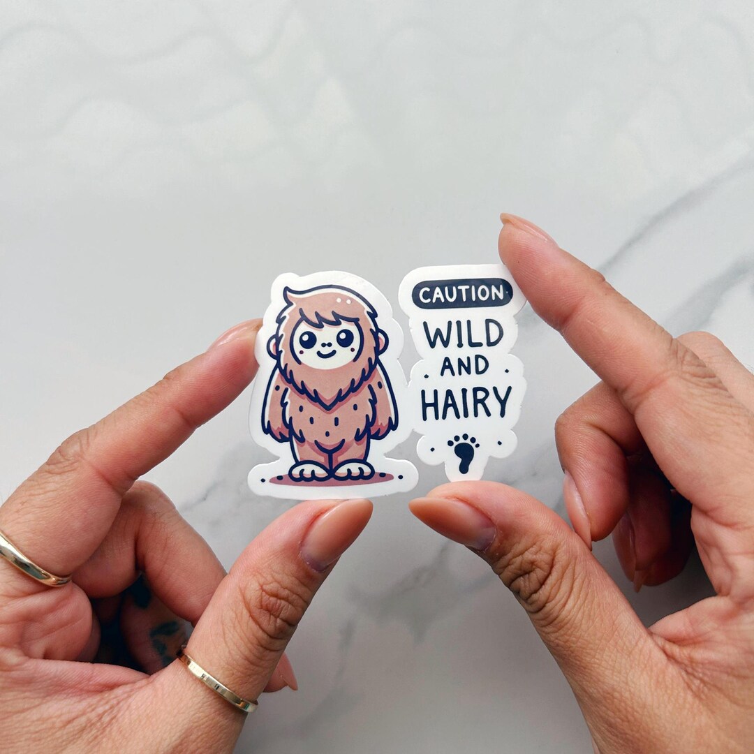 Cute Big Foot Sticker for Journaling, Sassy Sasquatch Sticker for ...