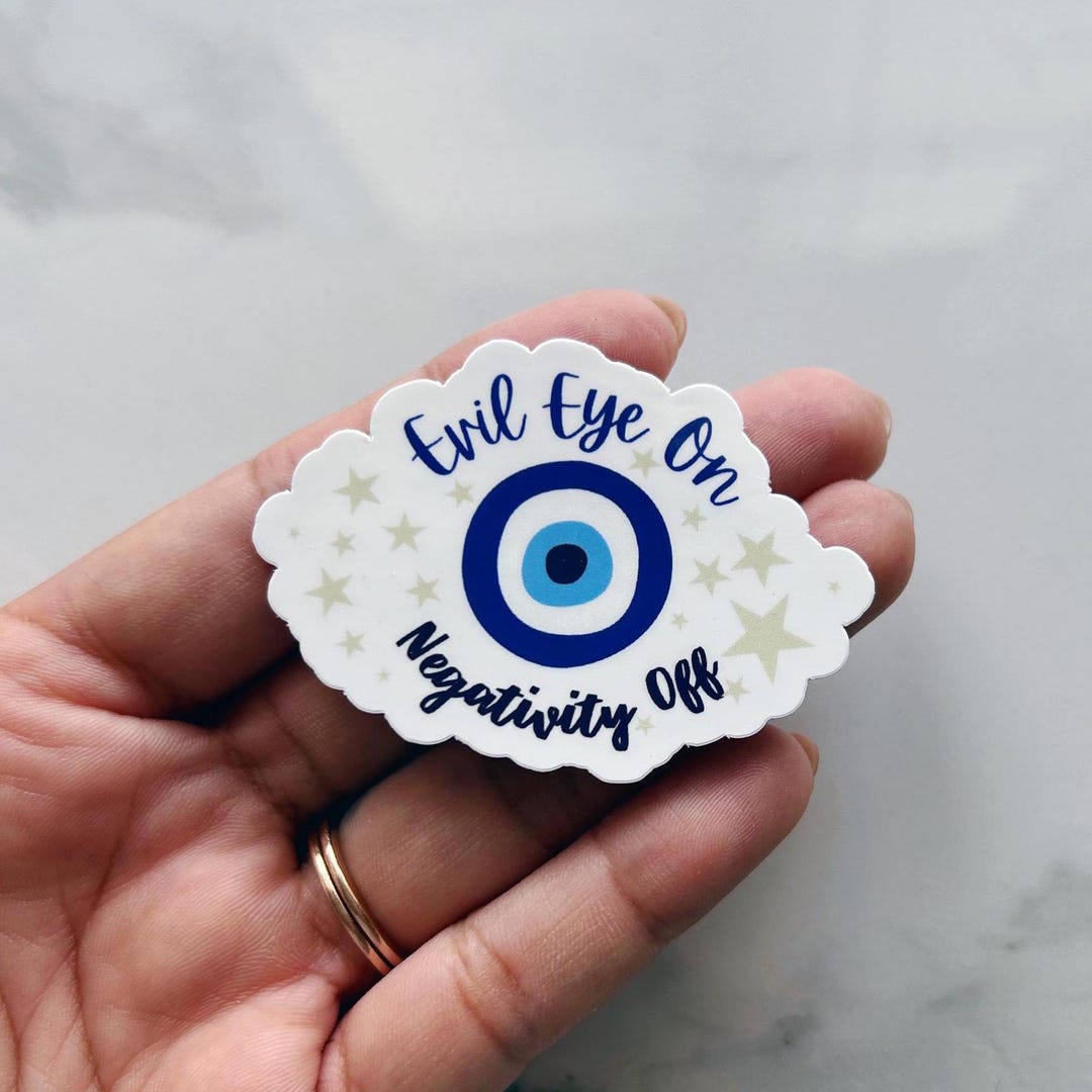 Evil Eye Protection Sticker, Occult Good Vibes Sticker, Mystical Symbol ...