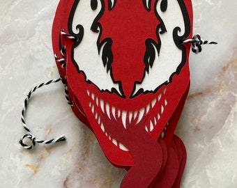 Venom Carnage Spiderman Birthday Banner - Etsy
