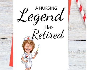 Nursing Retirement Card - Etsy