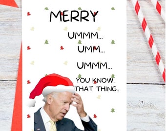Christmas Biden Card - Etsy
