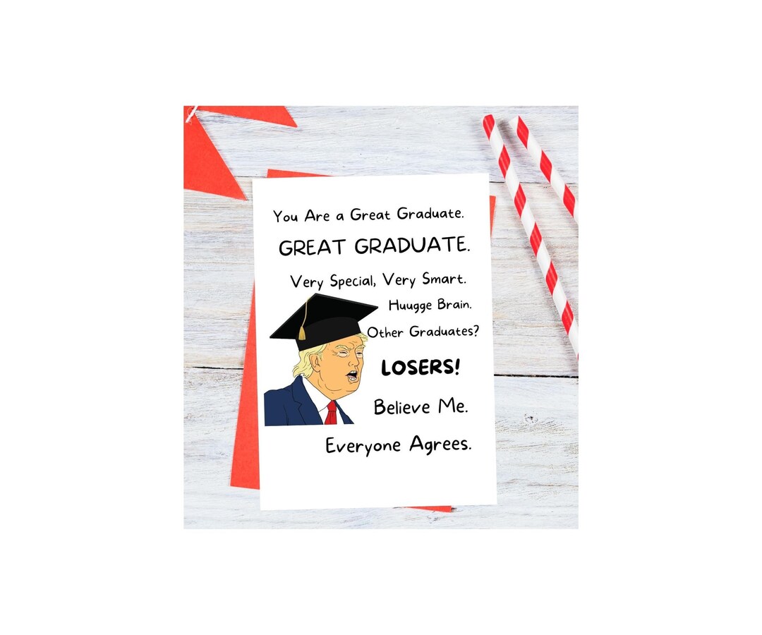 Funny Donald Trump Graduation Card: Political Humor - Etsy