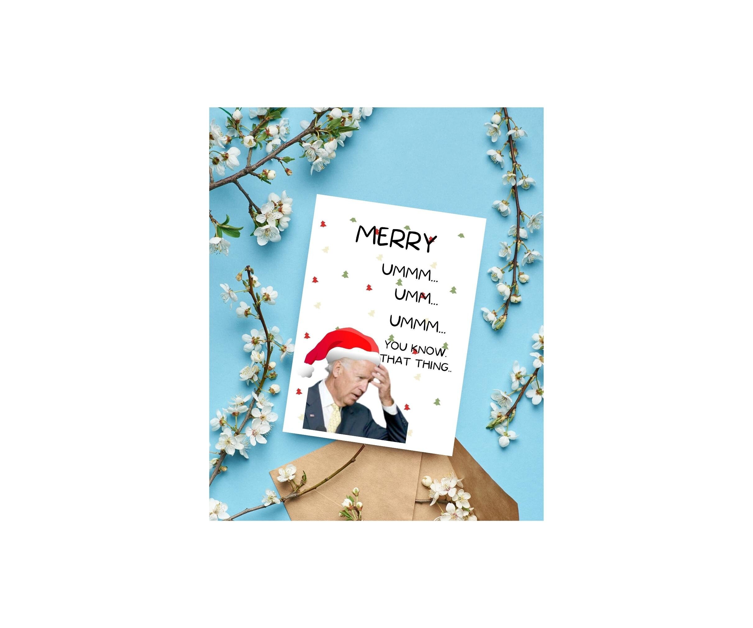 Biden Inspired Hilarious Holiday Card, Holiday Card for Him, Card for ...
