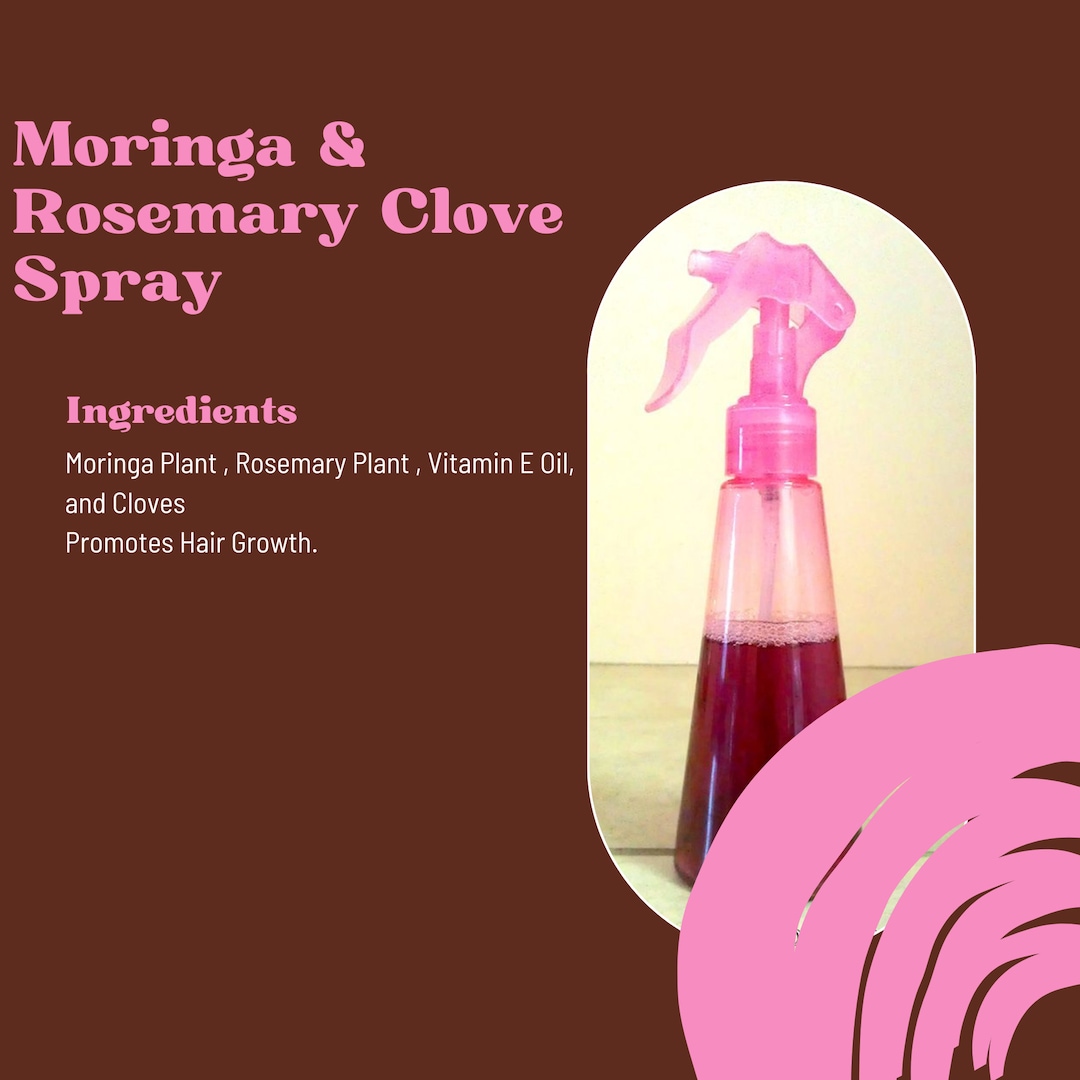 Moringa and Rosemary Clove Hair Growth Spray - Etsy
