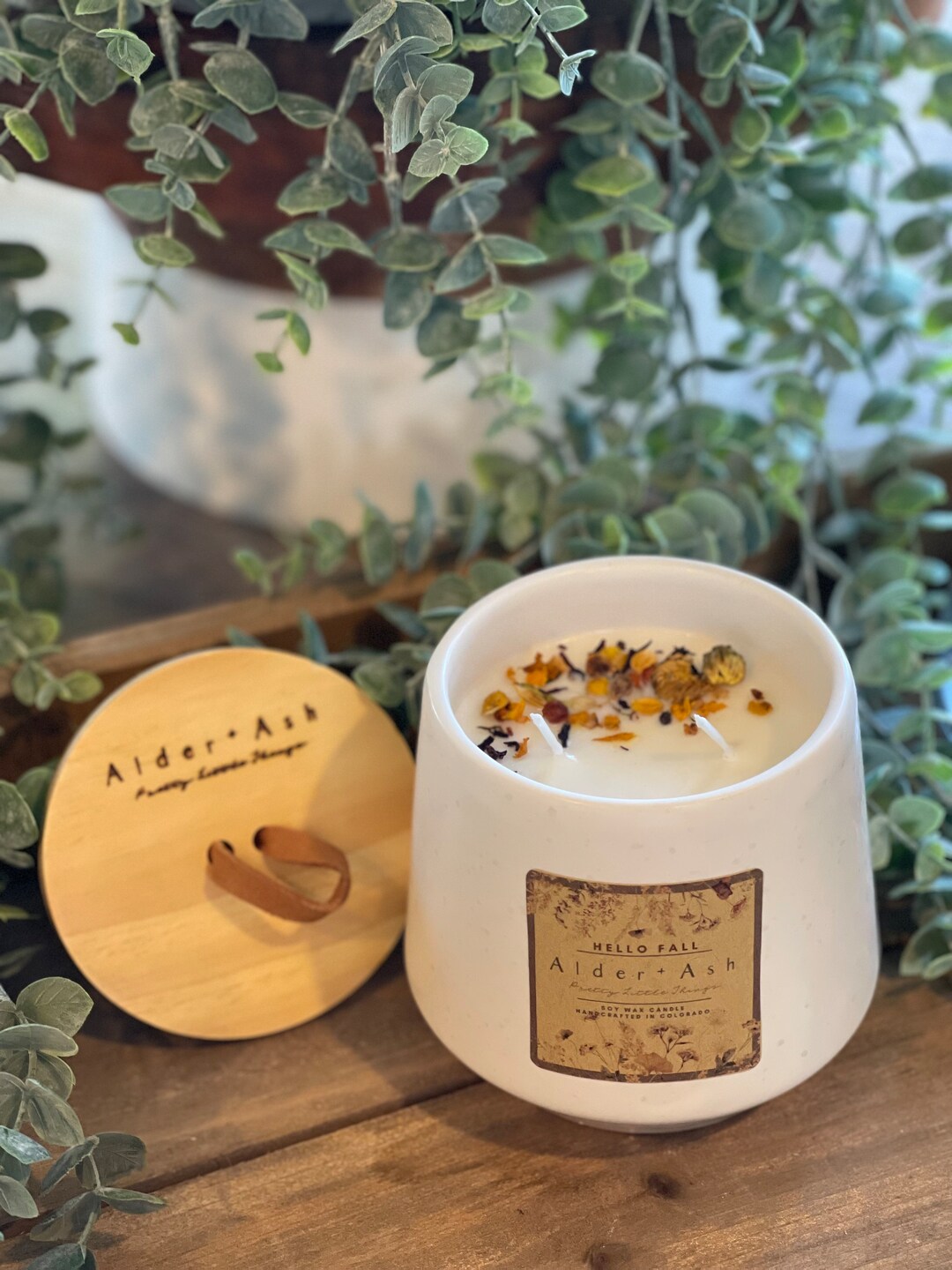 Hello Fall Ceramic Candle - Etsy