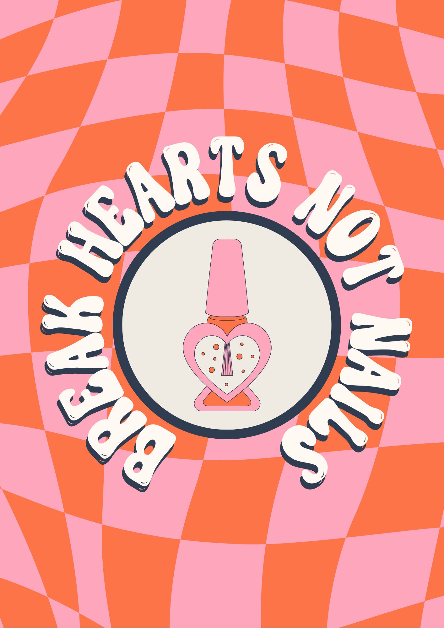Break Hearts, Not Nails | Nail Tech, Gallery, Wall Art, Home Prints ...