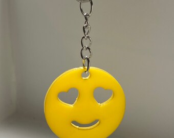 Smiley Keychain - Etsy