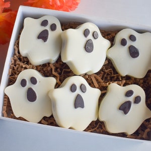 Halloween Chocolate Tombstone & Ghost Cookies | Party Treats Gift Box ...