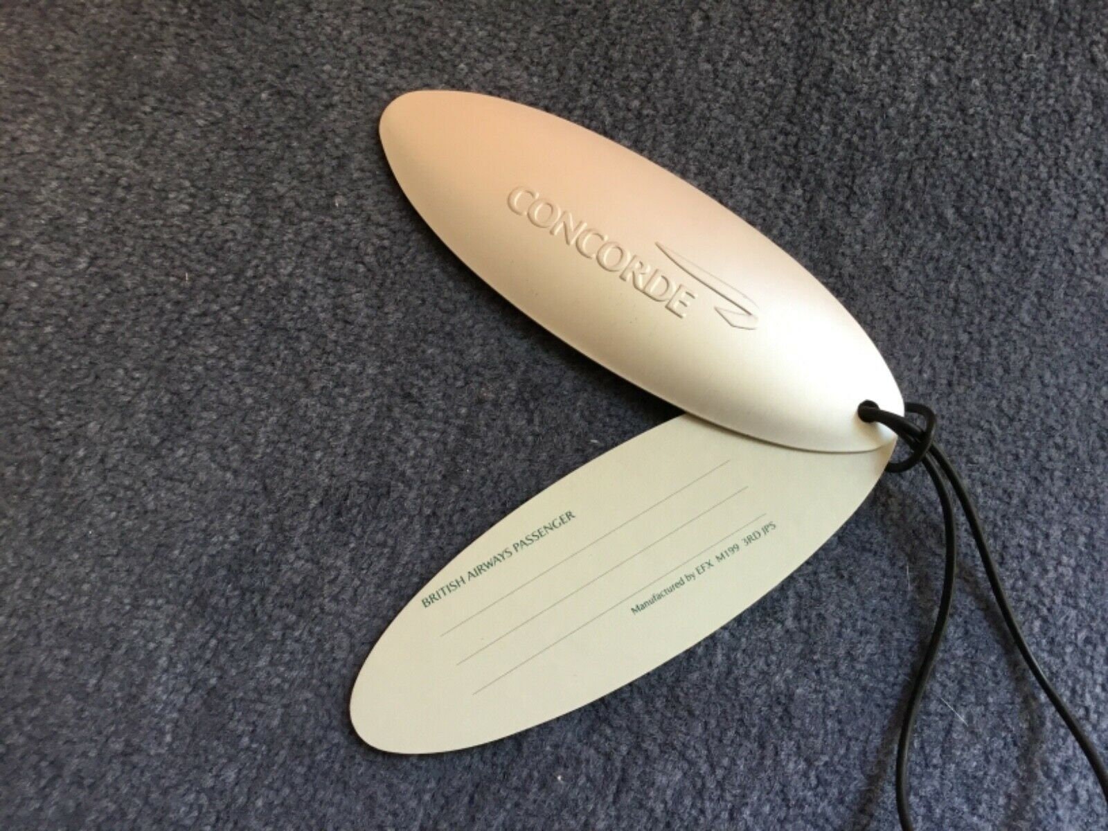 British Airways Concorde Original Aluminium Luggage Tag Rare 2003 - Etsy