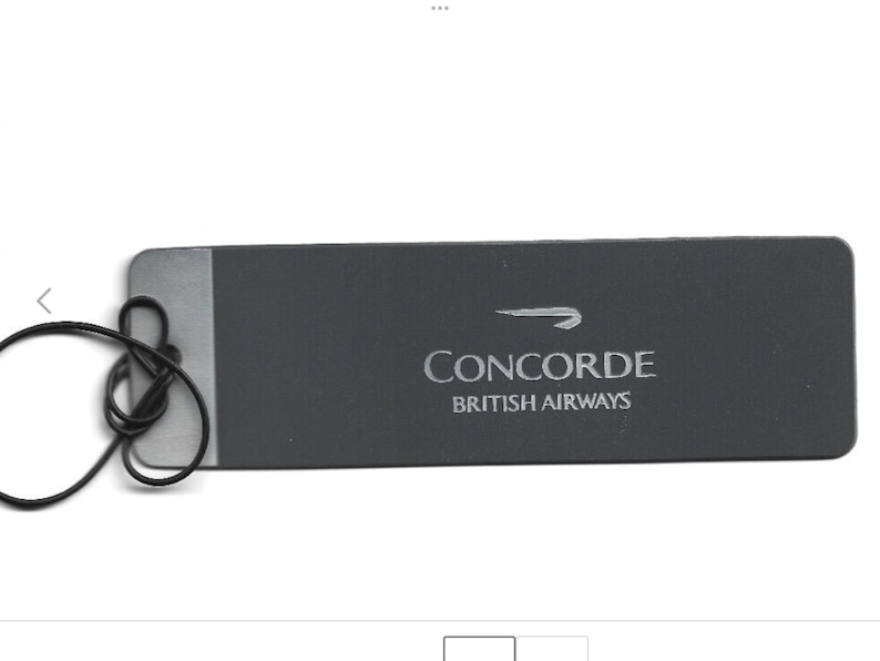 British Airways Concorde Last Issue Luggage Tag 2003 - Etsy UK