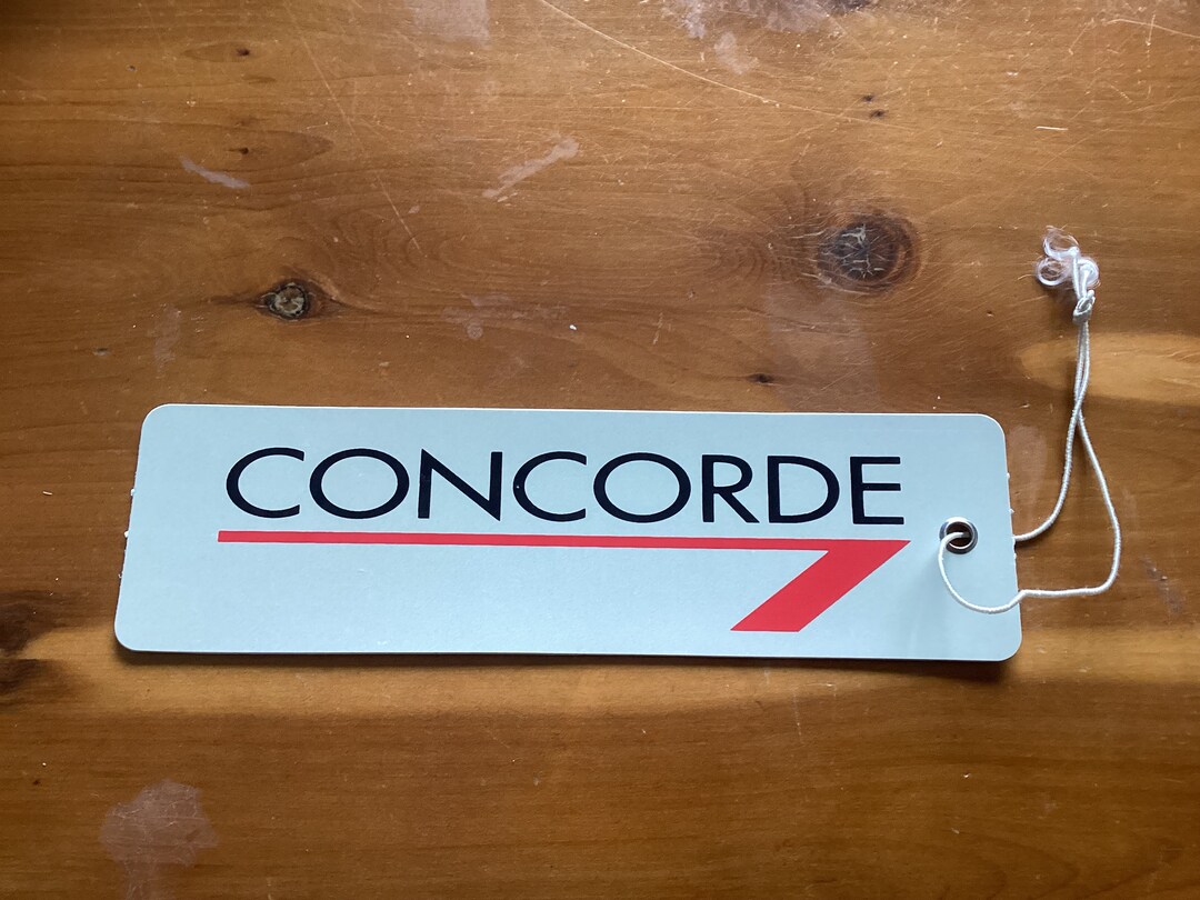 British Airways Concorde Original Plastic Baggage Luggage Tag 1980 S - Etsy