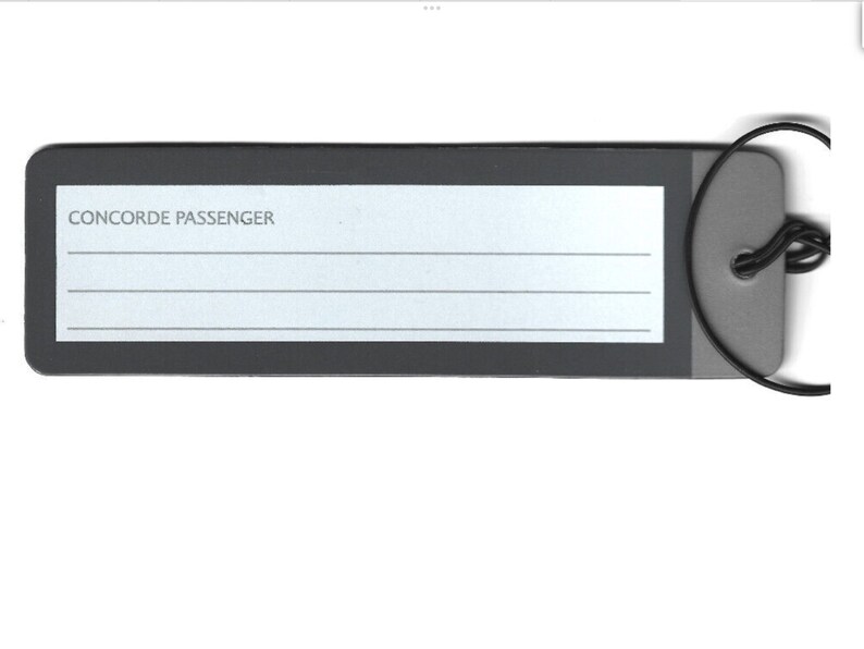 British Airways Concorde Last Issue Luggage Tag 2003 - Etsy