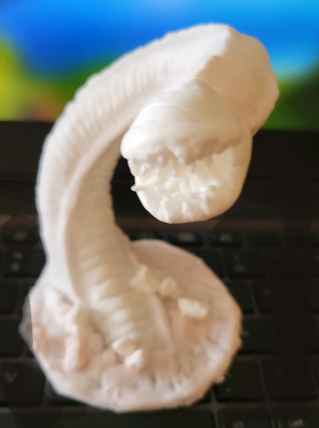 Hand Cast Purple Worm Miniature 28mm Scale 4.3inch Tall - Etsy