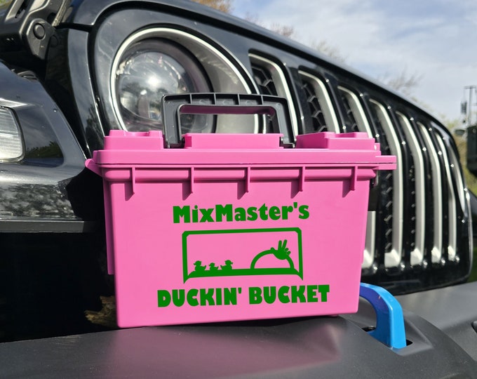Duck Duck Holder, Pink - Personalized Rubber Duck Storage, Duck Carry ...
